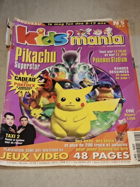 KIDS' MANIA 5 Pokemon Pikachu Superstar (Grg) EUR 19,90 - PicClick FR
