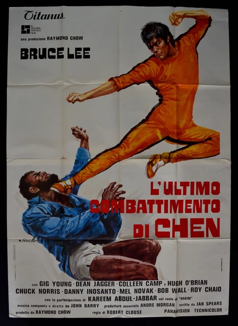 MANIFESTO L'ULTIMO COMBATTIMENTO DI CHEN Game of Death Bruce Lee Kung ...