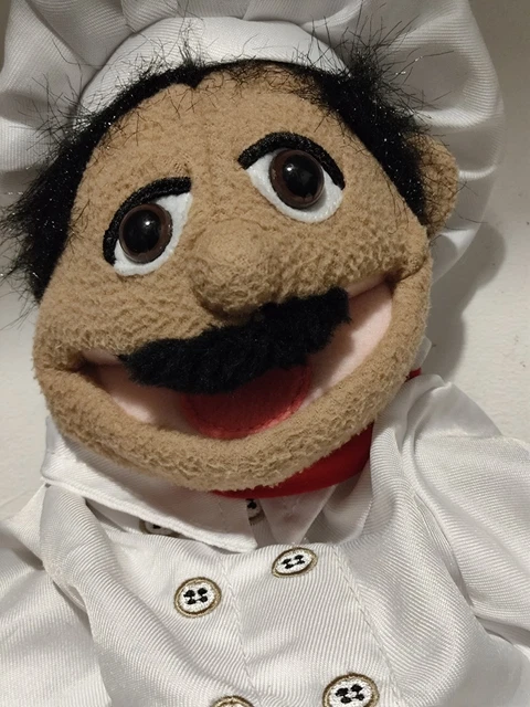 MELISSA AND DOUG Chef Pee Pee Al Dente 14" Plush Hand Puppet Alfredo £ ...
