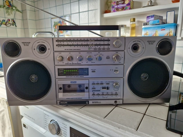 PHILIPS D8614 BOOMBOX Ghettoblaster vintage Radiorecorder EUR 199,42 ...