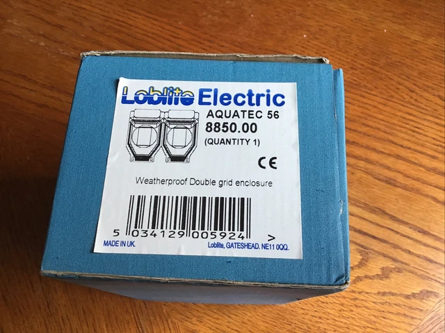 LOBLITE ELECTRIC AQUATEC 56 8850 Weatherproof Double Grid Enclosure New ...