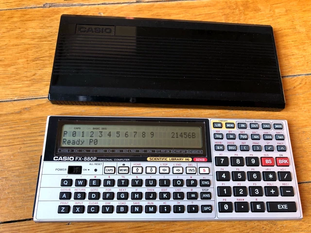 CASIO FX 880P - vintage BASIC calculator (FX-850P with 32K) in good ...