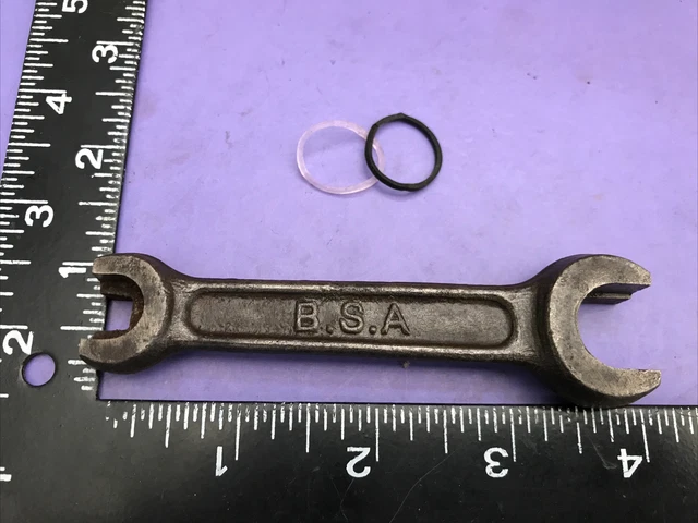 VINTAGE BSA MULTI Wrench 4 Way Classic Motor Bike Tool Kit Spanner £8. ...