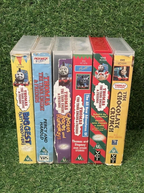 BUNDLE 6X VHS Video Tapes Thomas the Tank Engine and Friends Read ...
