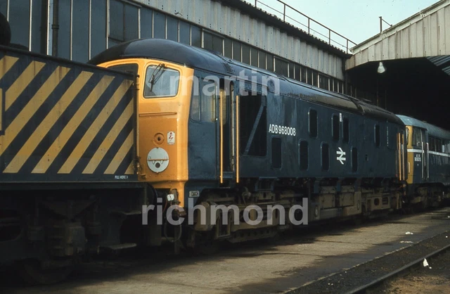 MARCH DEPOT CLASS 24 ADB968008 & Class 31 ADB968015 Agfachrome 35mm ...