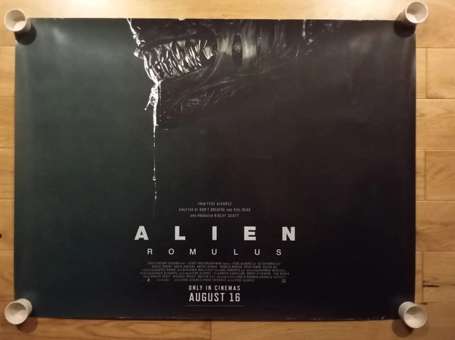 ALIEN ROMULUS 2024 Cinema Quad Poster Cailee Spaeny David Jonsson 30"x ...