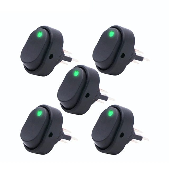 ASW-20D JOYSTICK SWITCH Automatic 30A 12V Insulation LED Light Red ...