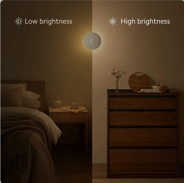 XIAOMI MOTION SENSOR Night Light Auto PIR Adjustable Brightness USB ...