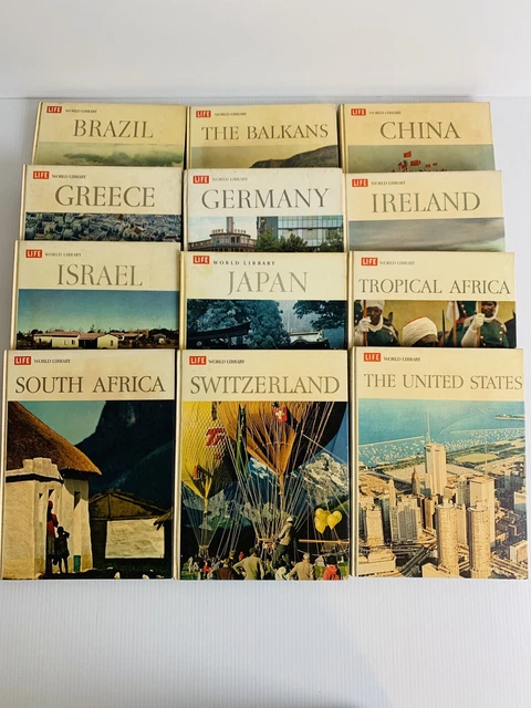 TIME LIFE WORLD Library Books x 12 Vintage 1967 Rare (Brazil, Ireland ...