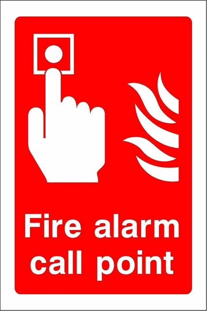 FIRE ALARM & Manual Call Point Sign £2.03 - PicClick UK