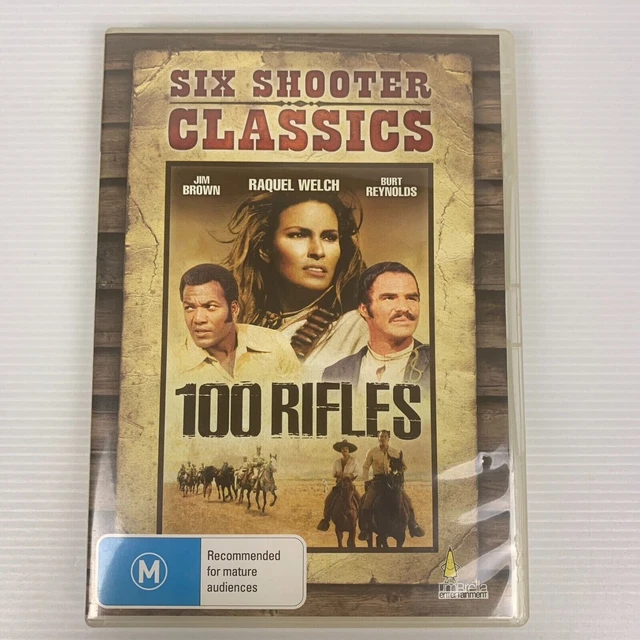 100 RIFLES (DVD, 1969) Raquel Welch Jim Brown Burt Reynolds Region 4 ...