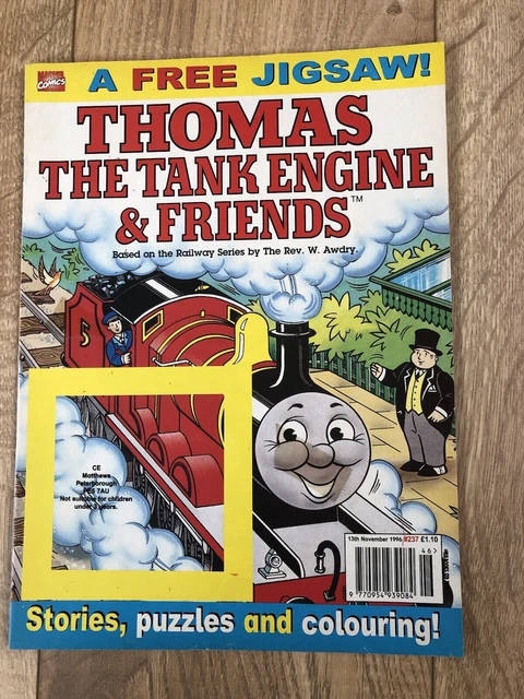 VINTAGE THOMAS THE Tank Engine & Friends Magazine 13th Nov 1996 Issue ...