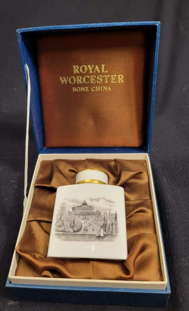 ROYAL WORCESTER BONE China Tea Caddy in Satin Lined Box £63.04 ...
