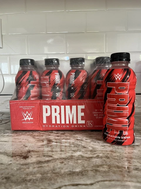 WWE PRIME HYDRATION - 1 Brand New Bottle Red and Black *IN HAND NOW* £5 ...