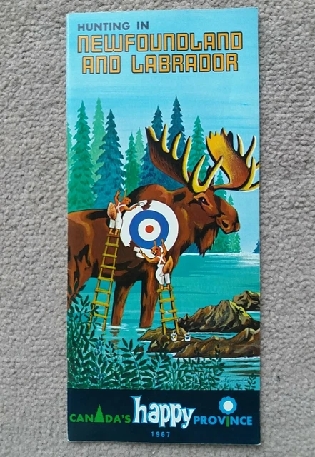 LIVRET GUIDE VINTAGE années 60 Canada Chasse à Terre-Neuve-et-Labrador ...