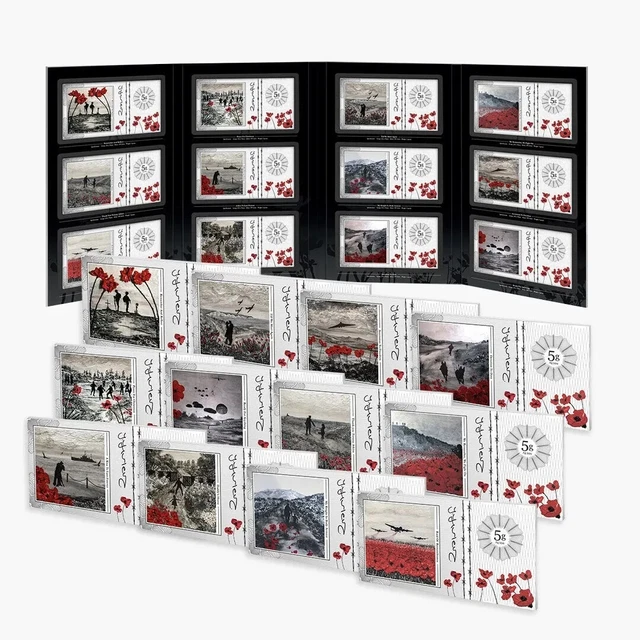 THE OFFICIAL WAR Poppy Silver Note Collection Limited Edition 5,000 ...