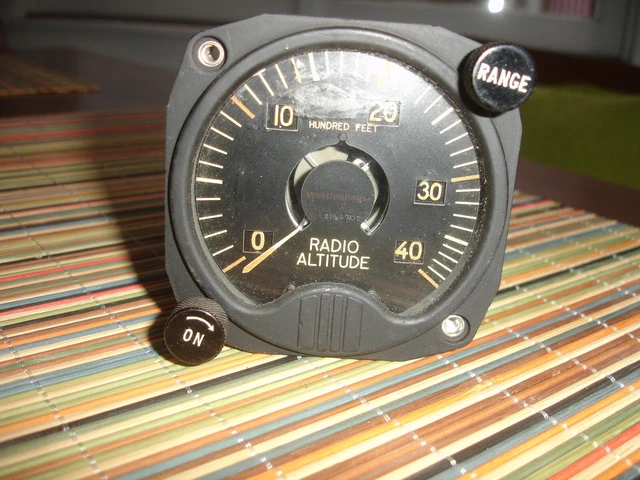 RADIO ALTITUDE INDICATOR Gauge ID-14/APN-1 Vintage WWII USAF ...