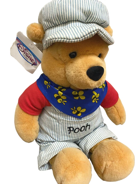 WALT DISNEY CHOO Choo Winnie the Pooh Train Conductor 15'' Plush ...
