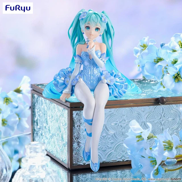 FURYU HATSUNE MIKU Flower Fairy nemophila Pail Blue Color Ver. Fig. 15 ...
