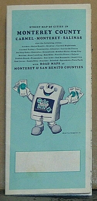 1974 MAP BOX Street Map of Cities of Monterey County, California £3.18 ...