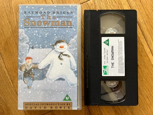 THE SNOWMAN BY Raymond Briggs - VHS Video Tape Christmas Kids David ...