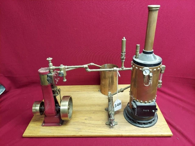 MODEL STEAM ENGINE Power Plant Pmr Brass Cast Iron Copper Model ...
