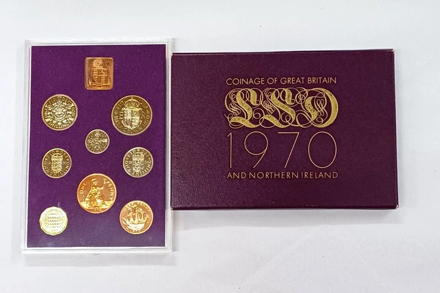 ROYAL MINT 1970 Annual Proof Coin Set / Pre Decimal Coins £9.99 ...