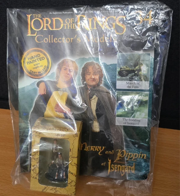 EAGLEMOSS LORD OF The Rings Collectors Model # 34 Merry And Pippin + Magazine £8.00 - PicClick UK