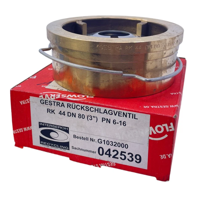 FLOWSERVE RK44 RÜCKSCHLAGVENTIL für industriellen Einsatz DN80 PN6-16 ...
