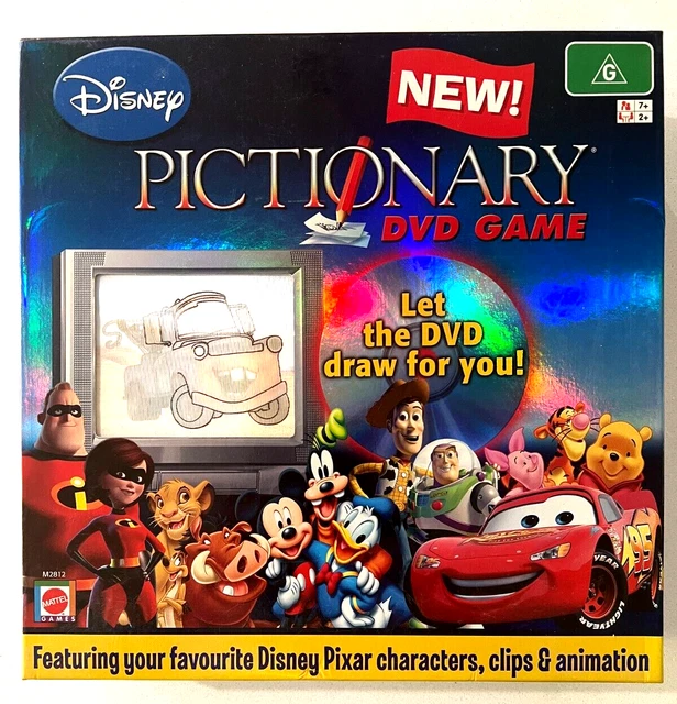 DISNEY PICTIONARY DVD Game Board Game - Mattel 2007 AS NEW $29.00 ...