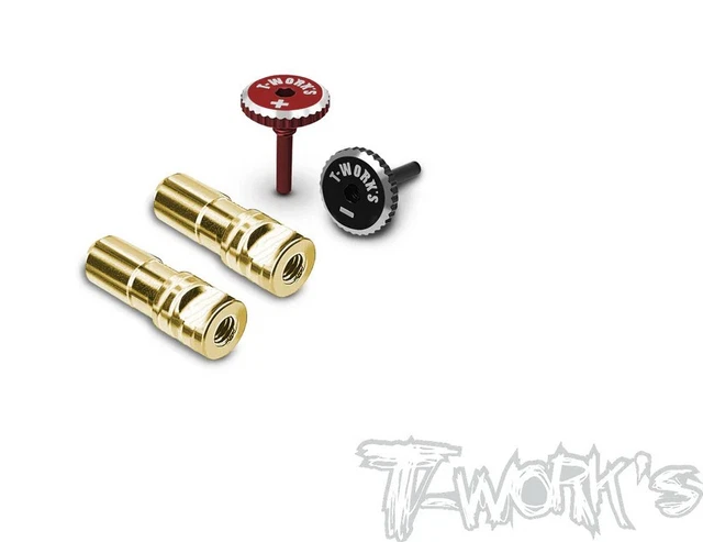 EA-042-5-RB T-WORKS 5MM Quick Release Connectors (2) for 1:8 Electric Buggy £10.15 - PicClick UK