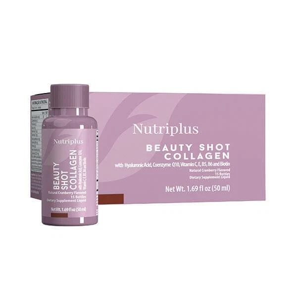 NUTRIPLUS BEAUTY SHOT Collagen Farmasi Liquid High Collagen 15 Shots ...