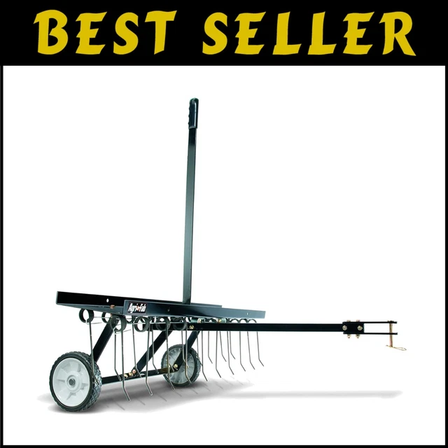 48-INCH TOW BEHIND Lawn Dethatcher with 24 Heavy-Duty Steel Tines - USA ...
