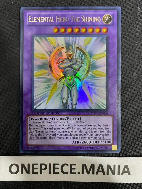 ENCHÈRE CARD YU-GI-OH! Elemental Hero The Shining YG06-EN001 Ultra Rare EUR 1,00 - PicClick FR