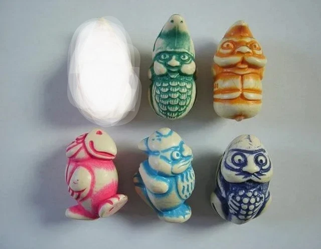 KINDER SURPRISE SET - Stone Figurines Animals Dwarfs Gnomes Totems 2000 ...