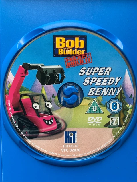 BOB THE BUILDER Super Speedy Benny DVD Pré-scolaire Enfants TV Cartoon ...