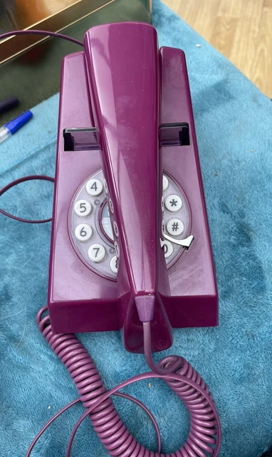 TRIM PHONE WILD & Wolf Funky 1970's Style Purple Push Button Tested And ...