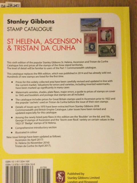 STANLEY GIBBONS ST Helena, Ascension & Tristan Da Cunha - Très Bon EUR ...