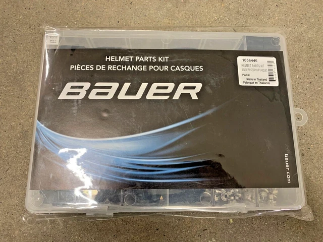 BAUER HOCKEY HELMET Parts Kit | Ear Loops Slings Chin Strap Screws ...