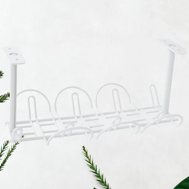 OFFICE DESK CORD Rack Table Cable Tray Shelf Hanging Basket £8.46 ...