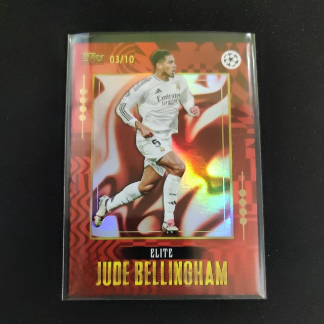 TOPPS UCC GOLD 2024/25 Jude Bellingham Real Madrid Elite Red Parallel Card /10 £104.72 - PicClick UK