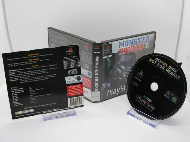 MONSTER TRUCKS (RENTAL version) - Sony PS1 Game PlayStation 1 (Bx50) £ ...