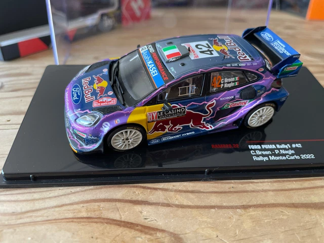 FORD PUMA CRAIG Breen Rallye Monte Carlo 2022 Ixo 1/43 Rally Montecarlo ...
