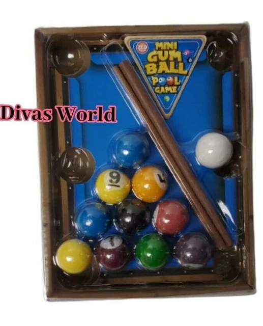 ZED CANDY MINI Gum Ball Pool Game With Bubblegum Sweets Xmas Gift Pack ...