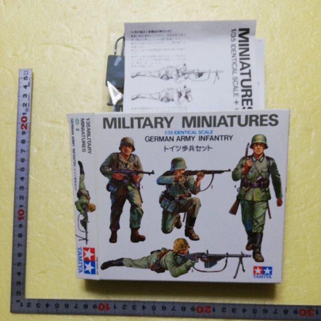 TERRE 1/35 TAMIYA Infanterie allemande Set 4 soldats non assemblés EUR ...