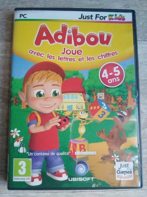 PC ADIBOU JOUE avec les lettres et les chiffres 4-5 ans complet fr etat tbe cd EUR 10,00 ...
