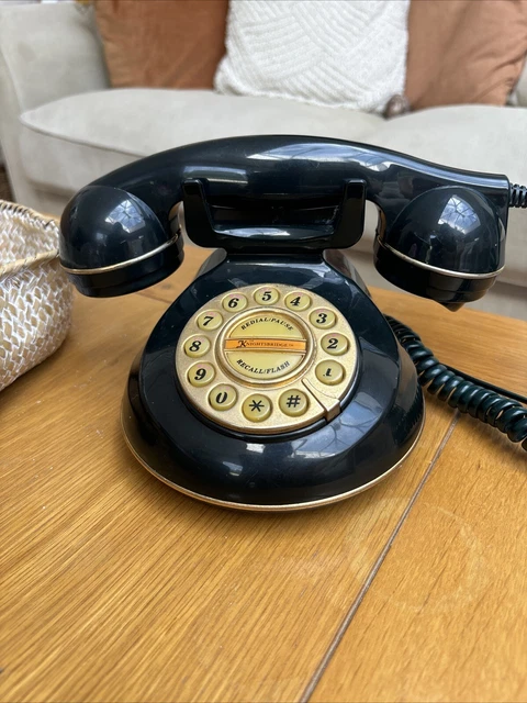 VINTAGE ASTRAL , The Knightsbridge, Pushbutton Landline Phone Dark ...