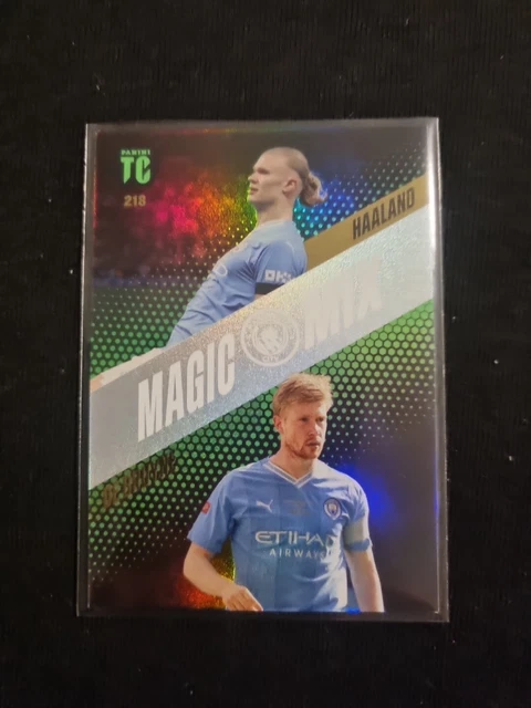 CARTE PANINI TOP Class 2024 De Bruyne/Haaland #218 Magic Mix Manchester ...