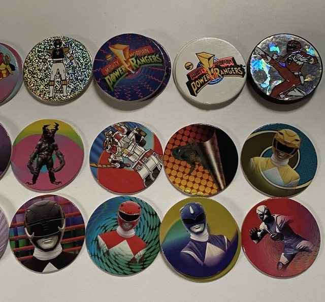 MIGHTY MORPHIN POWER Rangers Pogs Pog Milk Caps 90's Slammer EUR 4,26 ...
