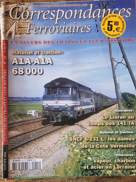 CORRESPONDANCES FERROVIAIRES N°22 A1A A1A 68000 EUR 4,00 - PicClick FR